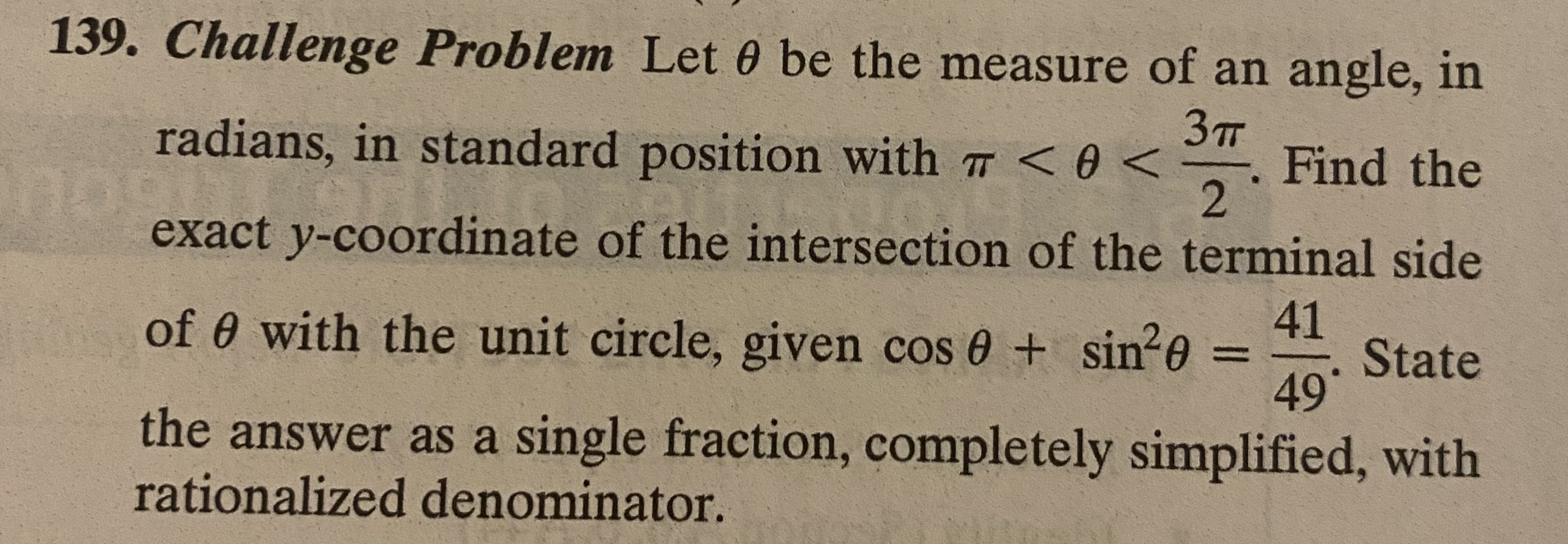Let theta be the measure of an angle in radians in | Chegg.com