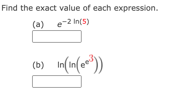 Solved Find the exact value of each expression. (Enter your | Chegg.com