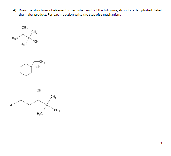 Solved Draw the structures of alkenes formed when each of | Chegg.com