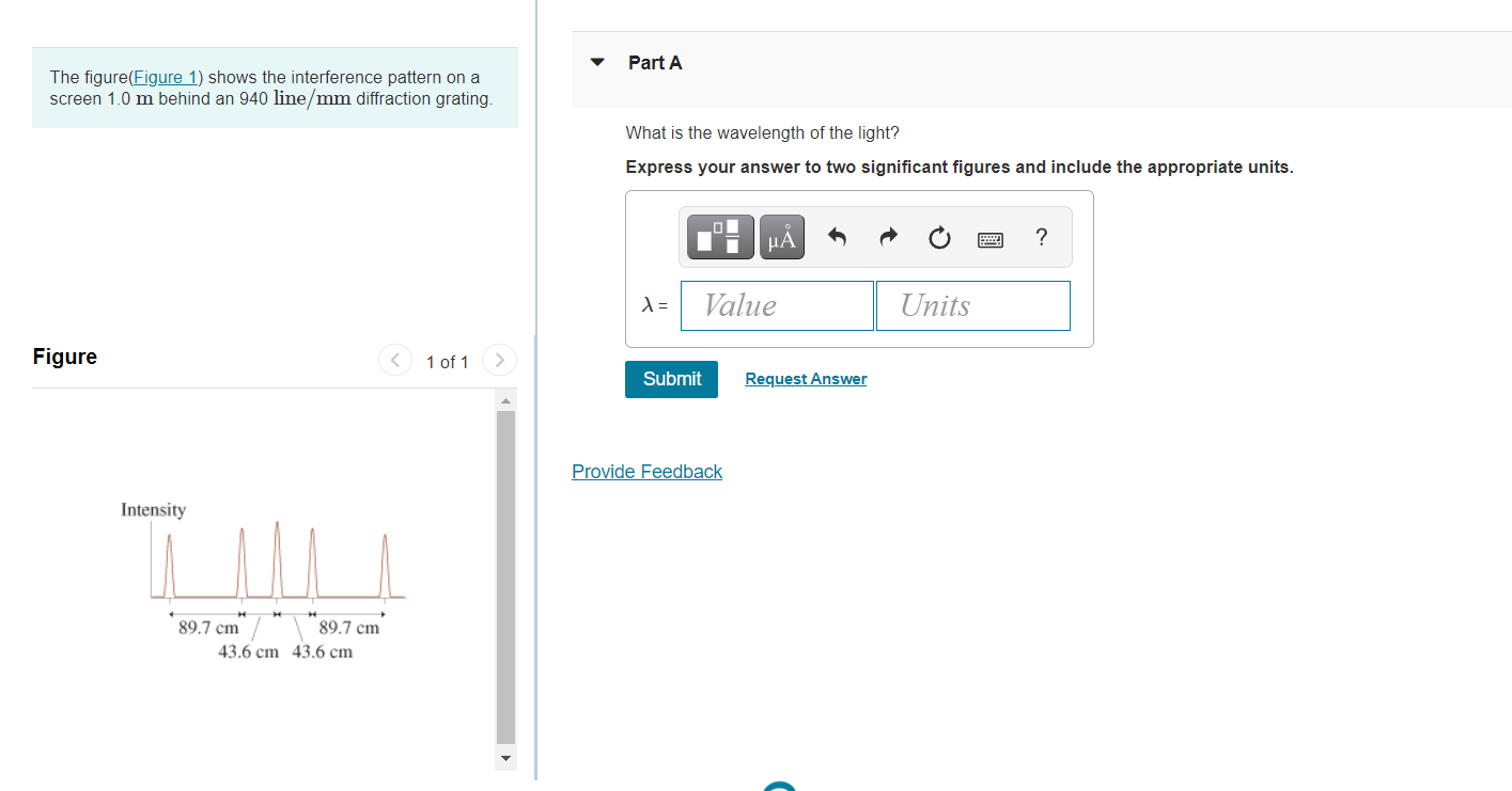 Solved Part A The figure(Figure 1) shows the interference | Chegg.com
