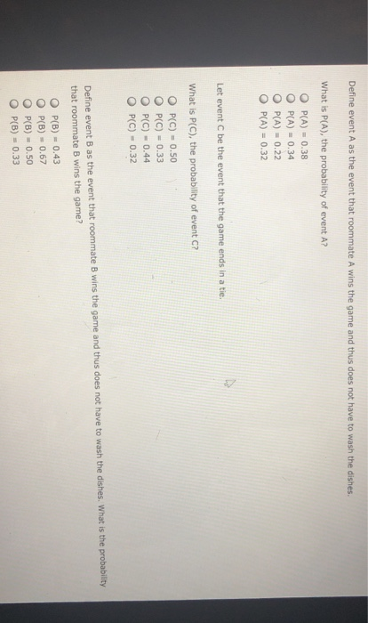 Solved 8. Joint probability-Rock-paper-scissors #2 (Chapter | Chegg.com