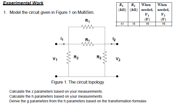 Solved 1. Model the circuit given in Figure 1 on MultiSim. | Chegg.com
