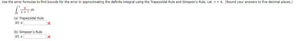 Solved Use The Error Formulas To Find Bounds For The Error 3750