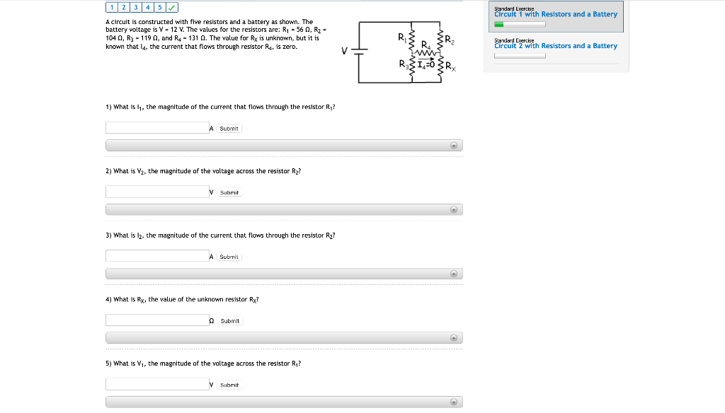 Solved Standard Lxercise Circuit 1 with Resistors and a | Chegg.com Solved Standard Lxercise Circuit 1 with Resistors and a | Chegg.com