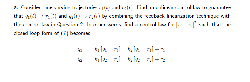 Solved Course- Non-Linear System. Please solve the question | Chegg.com