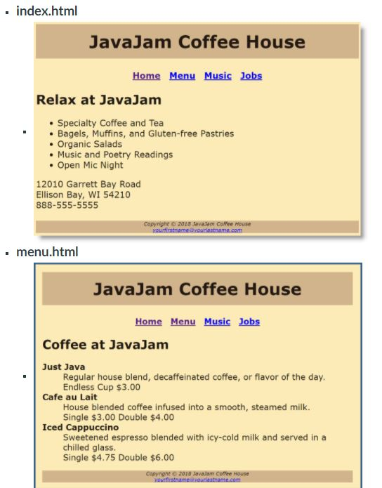 Solved I need the css please and I want it to be exactly | Chegg.com