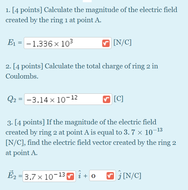 Solved The figure shows two rings with their central axes | Chegg.com