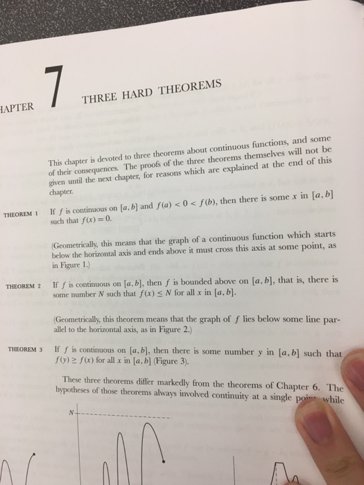 Solved THREE HARD THEOREMS APTER This chapter is devoted to | Chegg.com