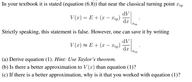 Solved In your textbook it is stated (equation (6.8)) that | Chegg.com
