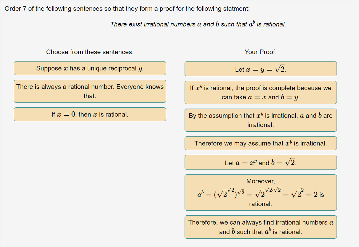 Solved Order 7 Of The Following Sentences So That They Form