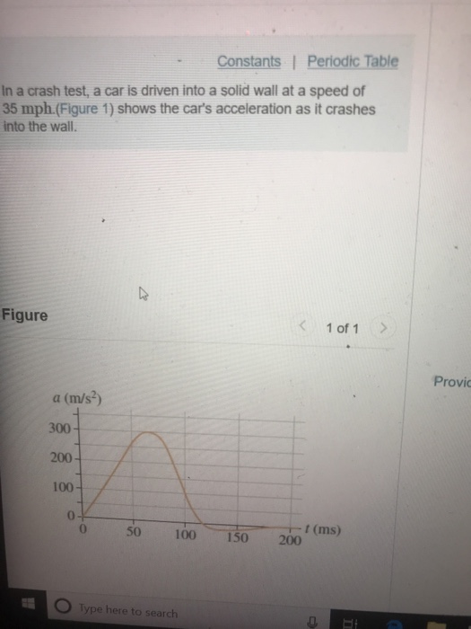 Solved Constants | Periodic Table In a crash test, a car is | Chegg.com