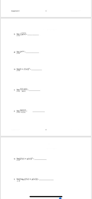 Solved 6. Let lim fx) 32 and lim()4. Use the limit rules to | Chegg.com