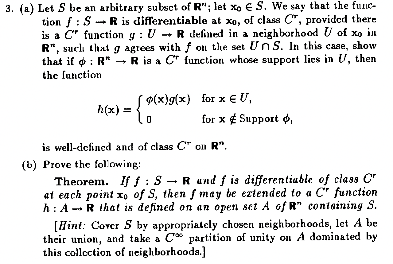 [Solved]: Calc on Manifolds - Please do a new and clear proo