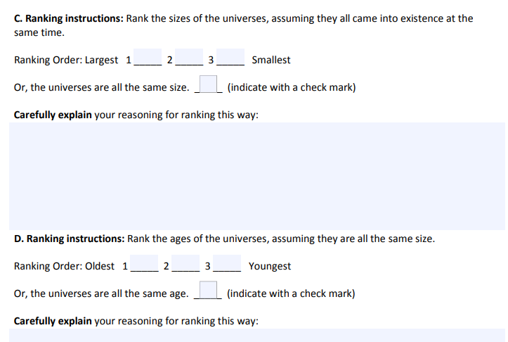Solved Astronomy Ranking Task: Hubble's Law Exercise #2 | Chegg.com