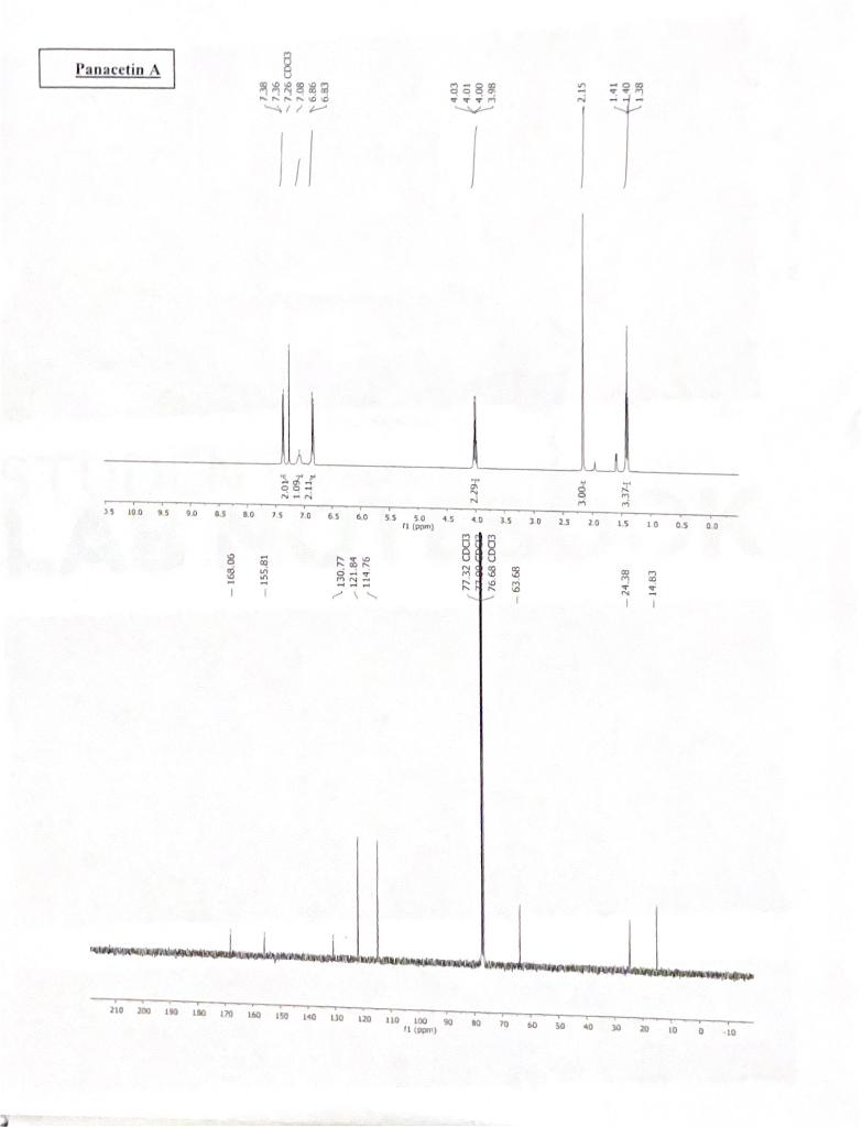 Solved Panacetin A | Chegg.com