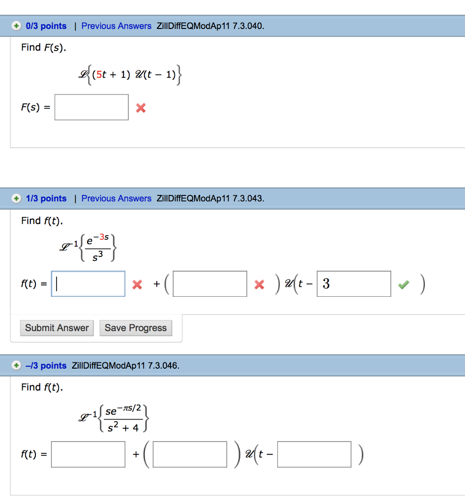 Solved 0/3 points| Previous Answers ZillDiffEQModAp11 | Chegg.com