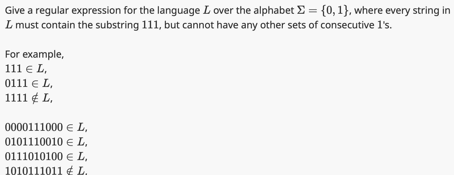 Solved Give a regular expression for the language L over the | Chegg.com