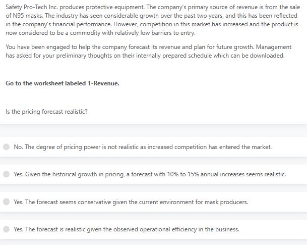 Solved Safety Pro-Tech Inc, produces protective equipment. | Chegg.com