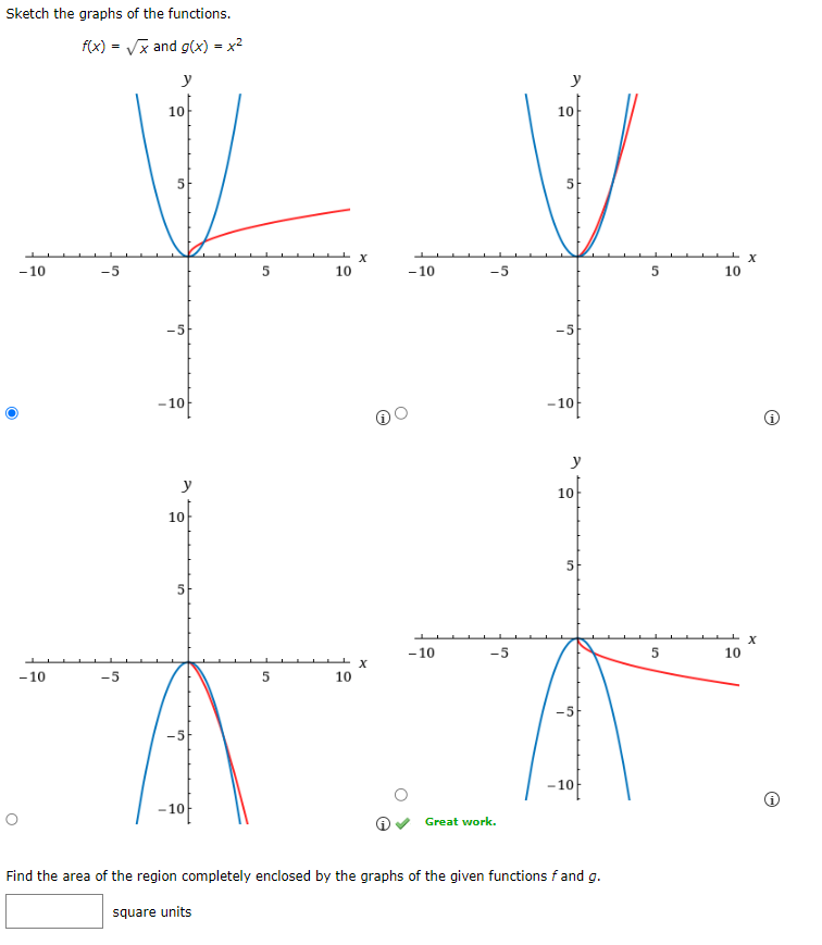 Solved Sketch the graphs of the functions. f(x)=x and | Chegg.com