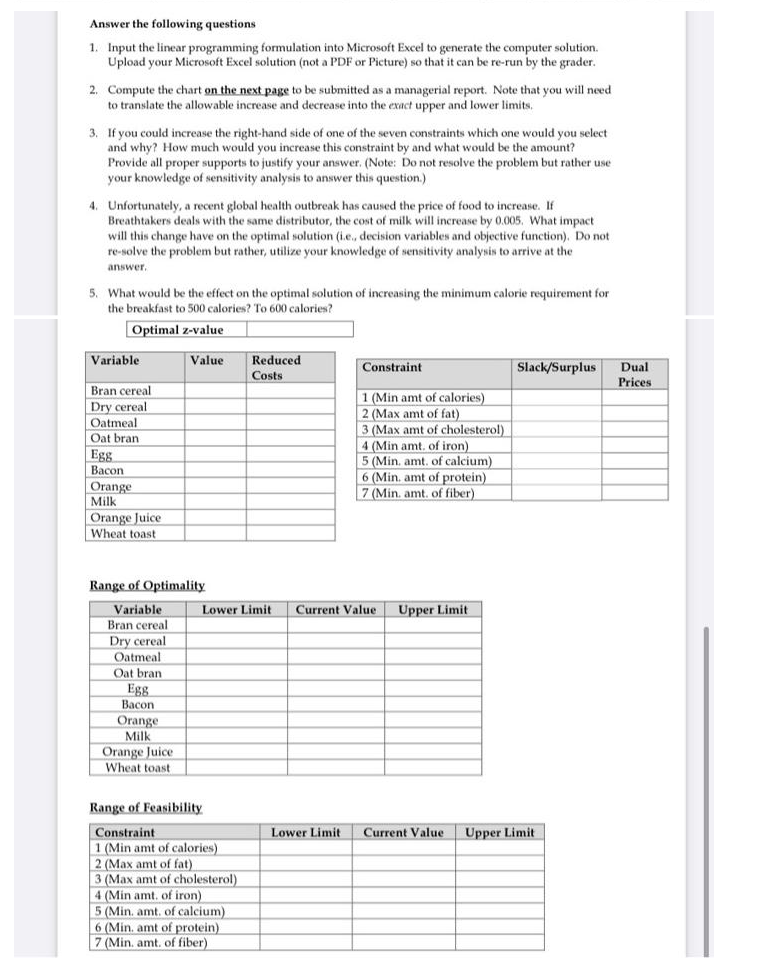 Solved Breathtakers, a health and fitness center, operates a | Chegg.com