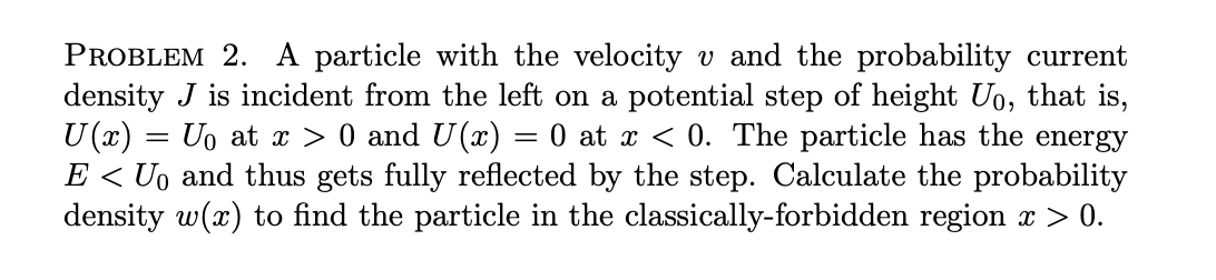 Solved PROBLEM 2. A particle with the velocity v and the | Chegg.com