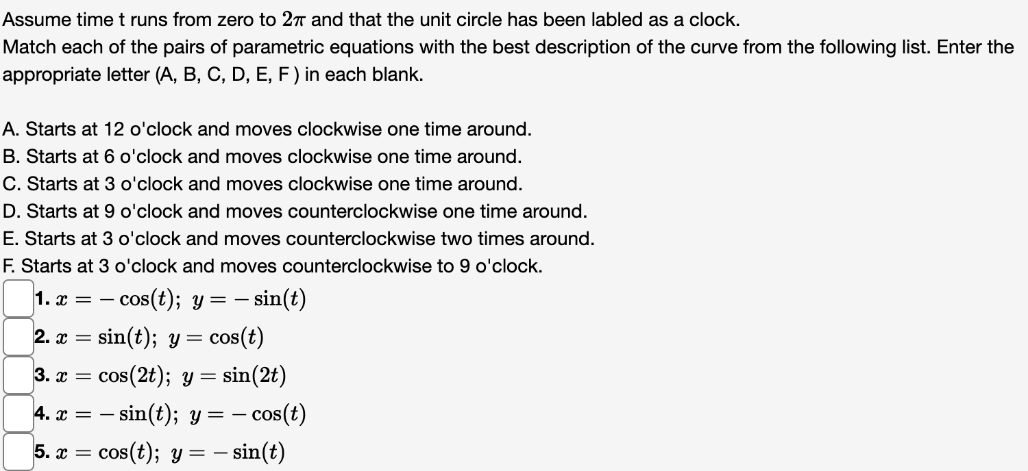 Solved Assume time t runs from zero to 21 and that the unit | Chegg.com