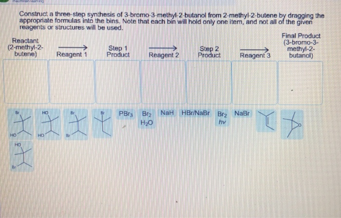 Solved Construct a three-step synthesis of | Chegg.com