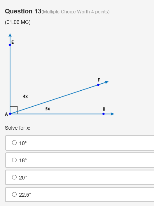Solved Question 13(Multiple Choice Worth 4 points) (01.06 | Chegg.com