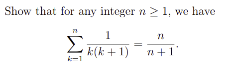 Solved Show that for any integer n≥1, we have | Chegg.com