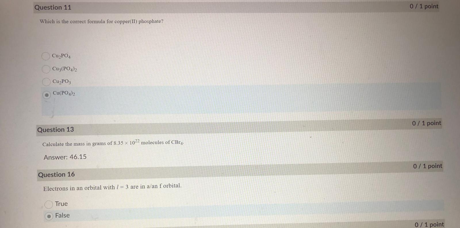 Solved Which is the correct formula for copper(II) | Chegg.com