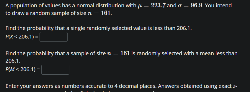Solved A population of values has a normal distribution with | Chegg.com
