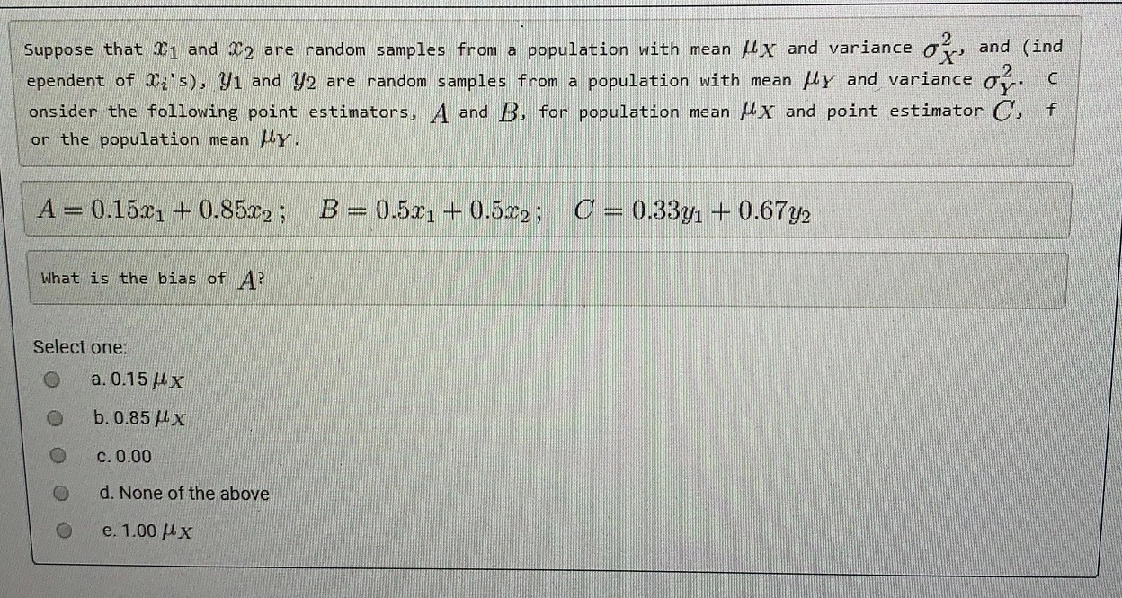 Solved Suppose that Xi and X2 are random samples from a | Chegg.com
