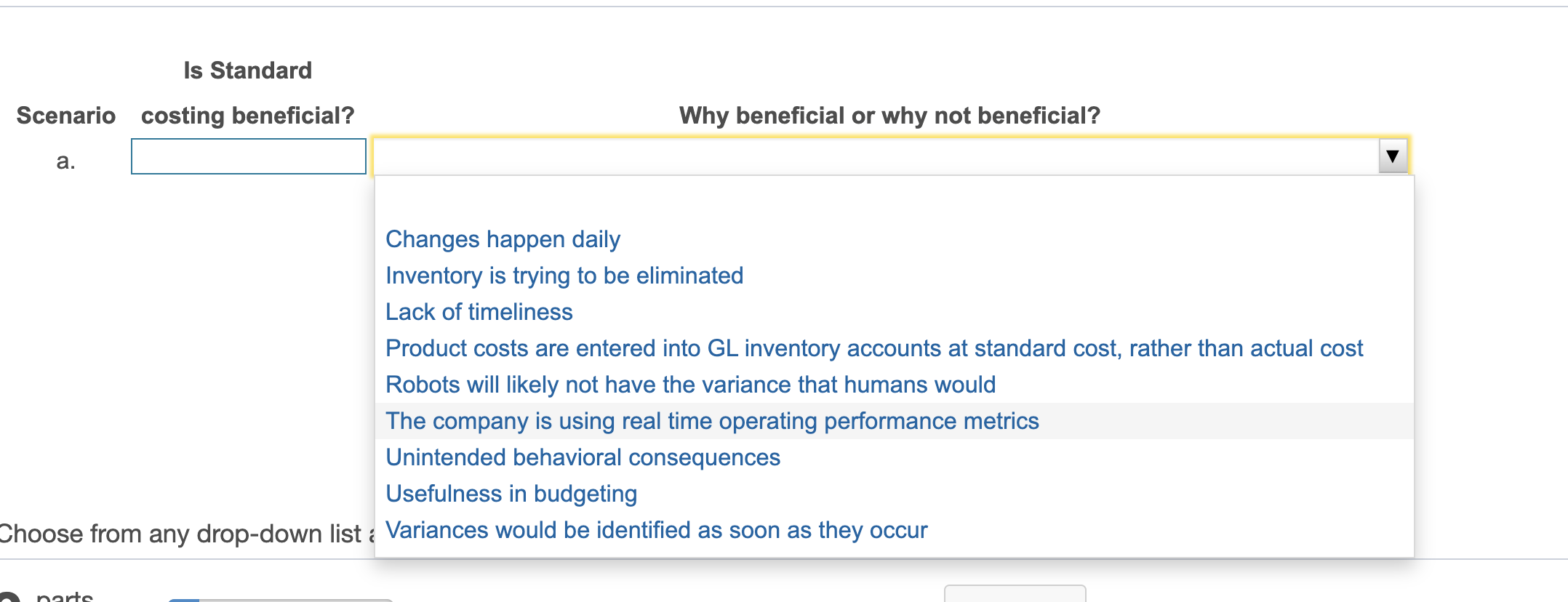 Solved The following scenarios describe situations currently | Chegg.com