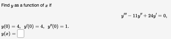 Solved Find the solution to initial value problem dy dy dt? | Chegg.com