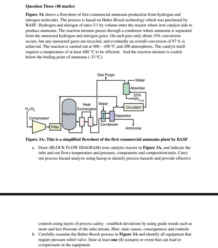 Solved Question Four (23 marks) a. Dilution tank in sulfuric | Chegg.com