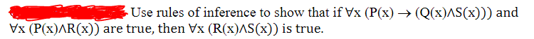 Solved Use rules of inference to show that if Vx (P(x) + | Chegg.com