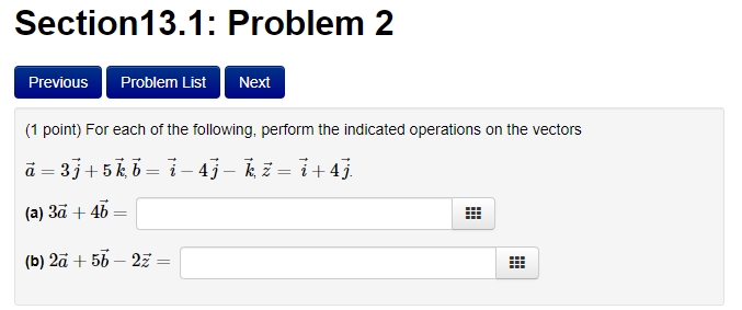Solved Section 13.1: Problem 2 Previous Problem List Next (1 | Chegg.com