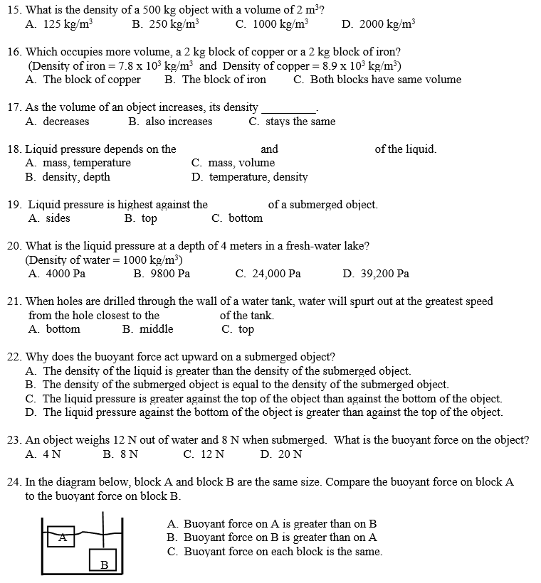 Solved 15. What is the density of a 500 kg object with a | Chegg.com