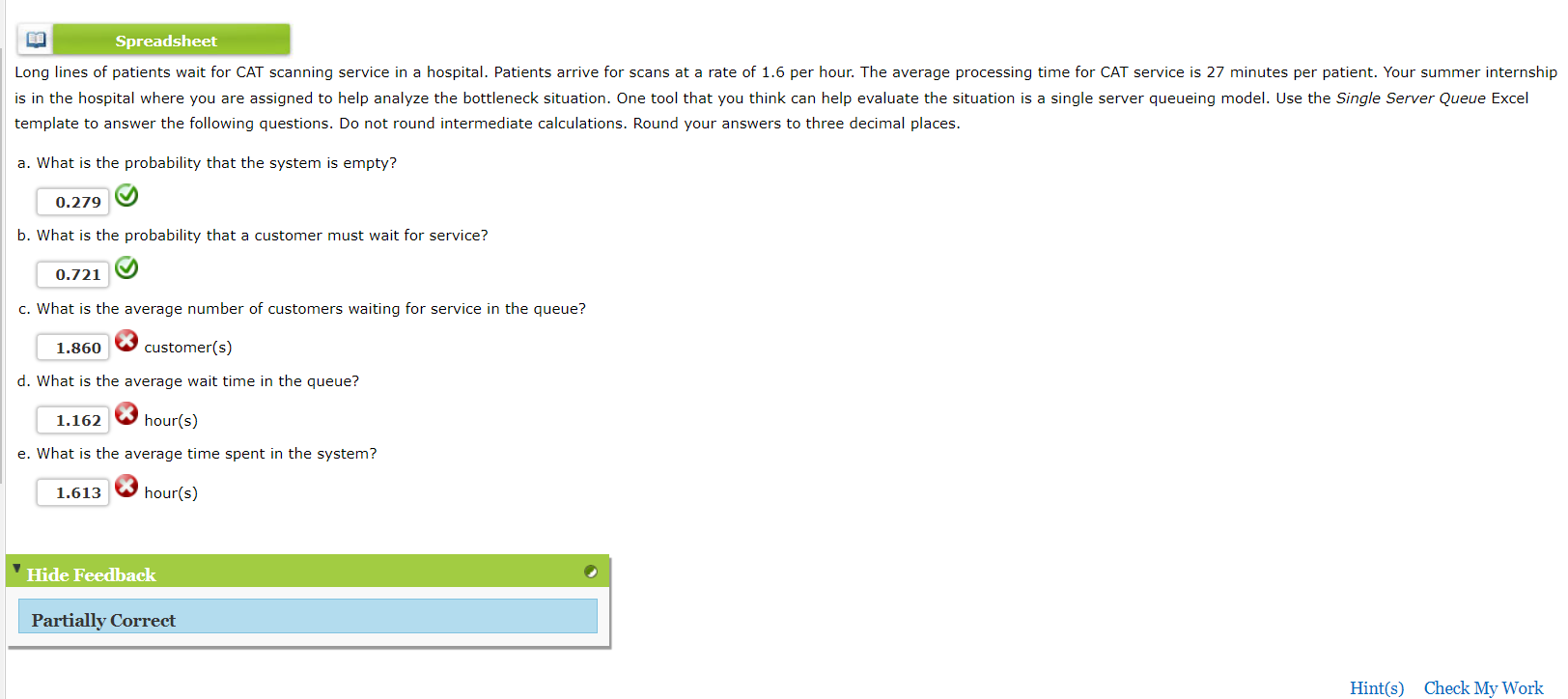 Solved I used the Excel Spreadsheet provided and somehow got | Chegg.com