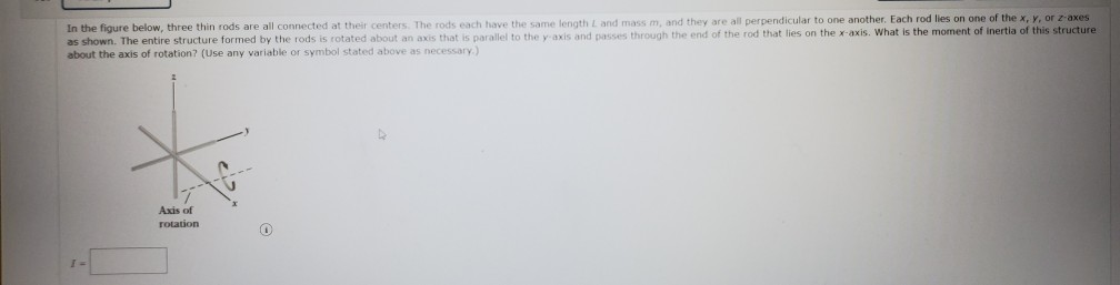 Solved In the figure below, three thin rods are all | Chegg.com