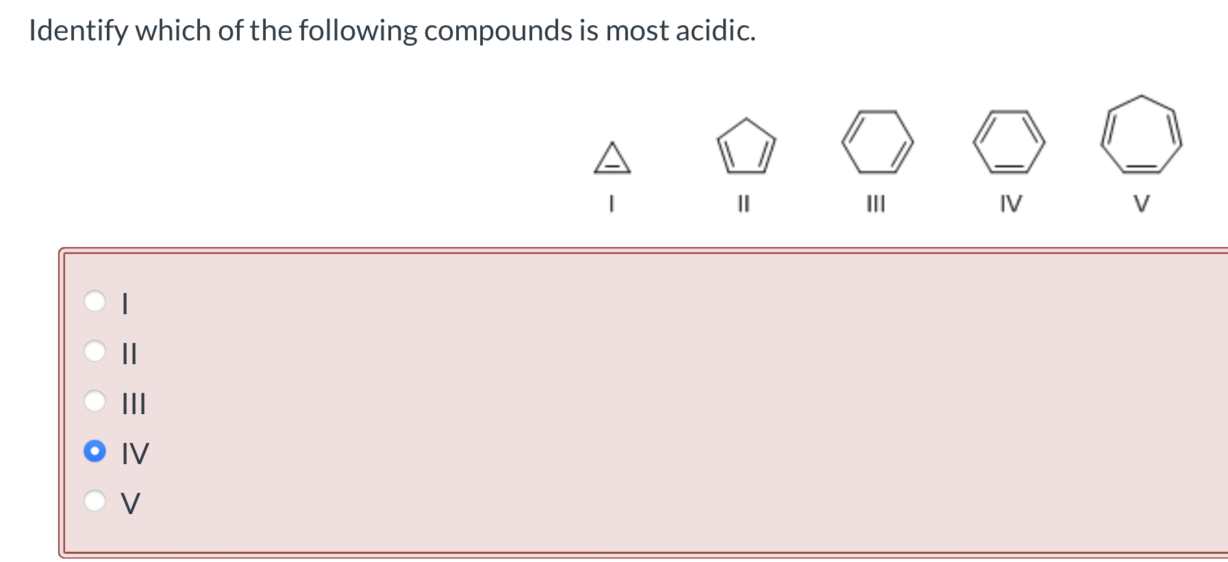 Solved Identify which of the following compounds is most | Chegg.com