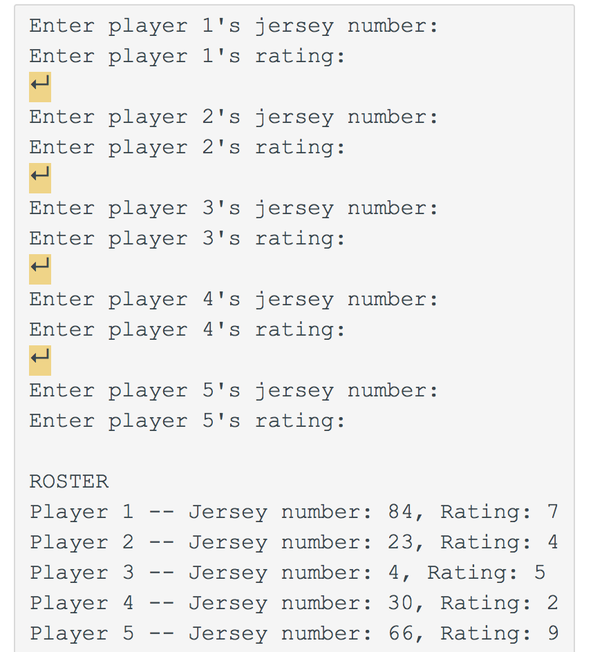 Solved import java.util.Scanner; public class PlayerRoster i | Chegg.com