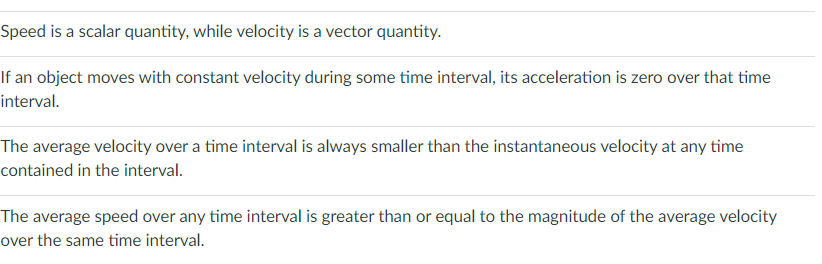 Solved Speed is a scalar quantity, while velocity is a | Chegg.com