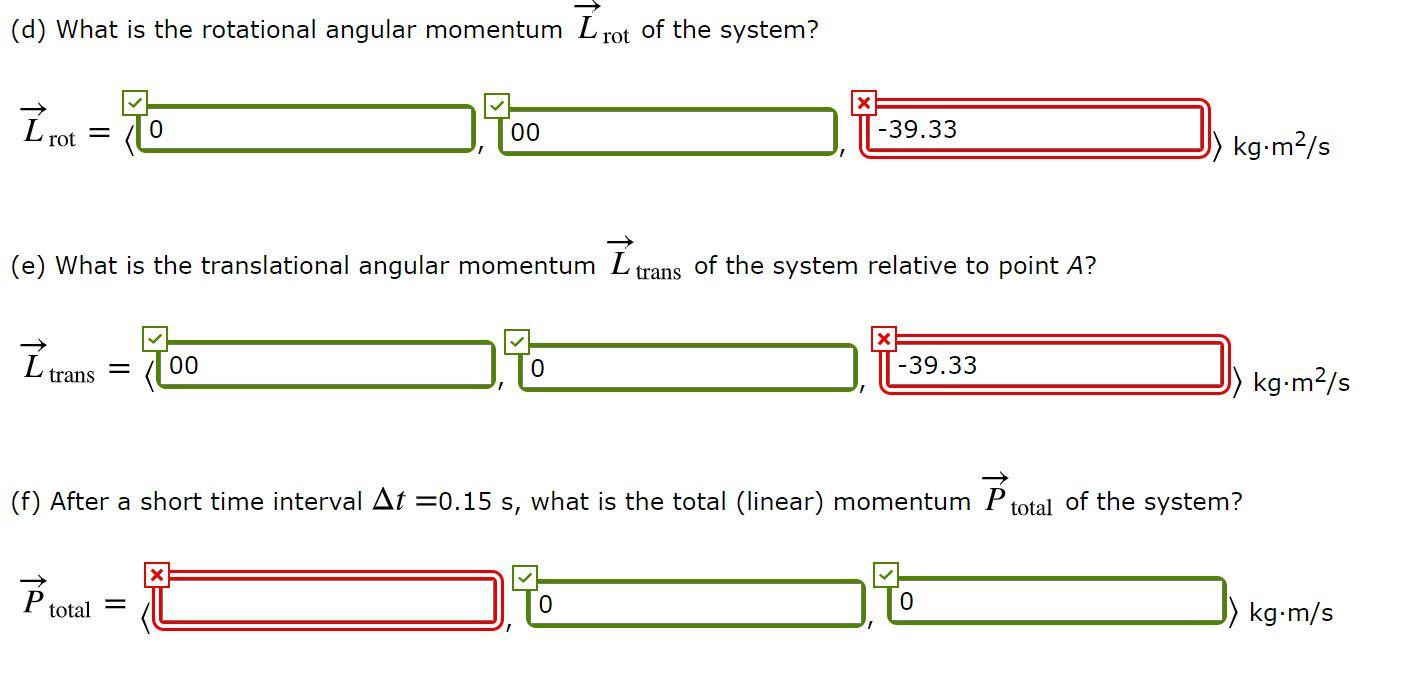 Solved Two small objects each of mass m =0.9 kg are | Chegg.com