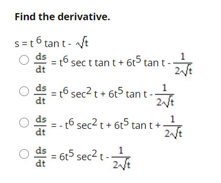 Solved Find dy/dt. y = cos 7(TTt - 12) O 7 cos(TT-12) O-71 | Chegg.com