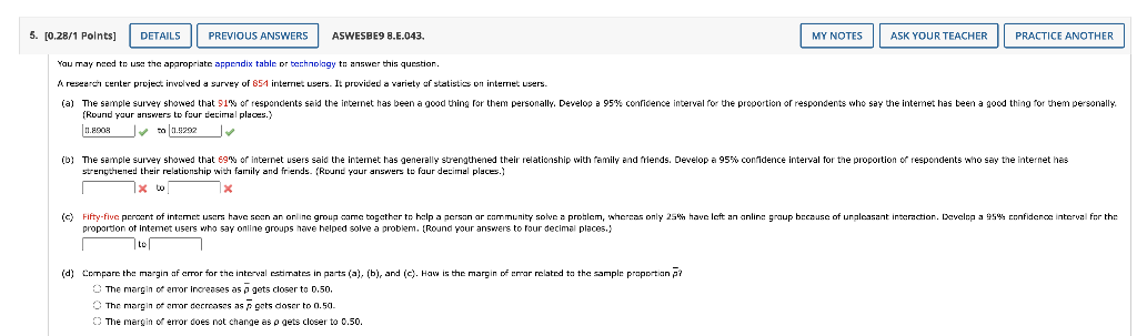 Solved 5. [0.28/1 Points) DETAILS PREVIOUS ANSWERS ASWESBE9 | Chegg.com