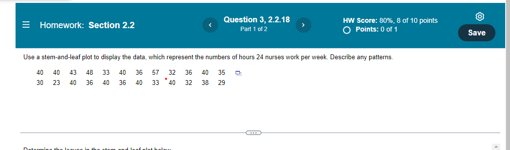 Solved HW Score: 80%, 8 of 10 points Homework: Section 2.2 | Chegg.com