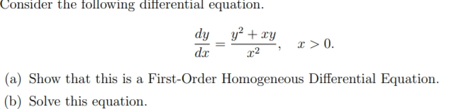 Solved Consider the following differential equation. dy y2 + | Chegg.com