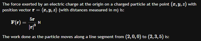 Solved The force exerted by an electric charge at the origin | Chegg.com