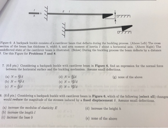 Solved E I Figure 6: A backpack buckle consists of a | Chegg.com